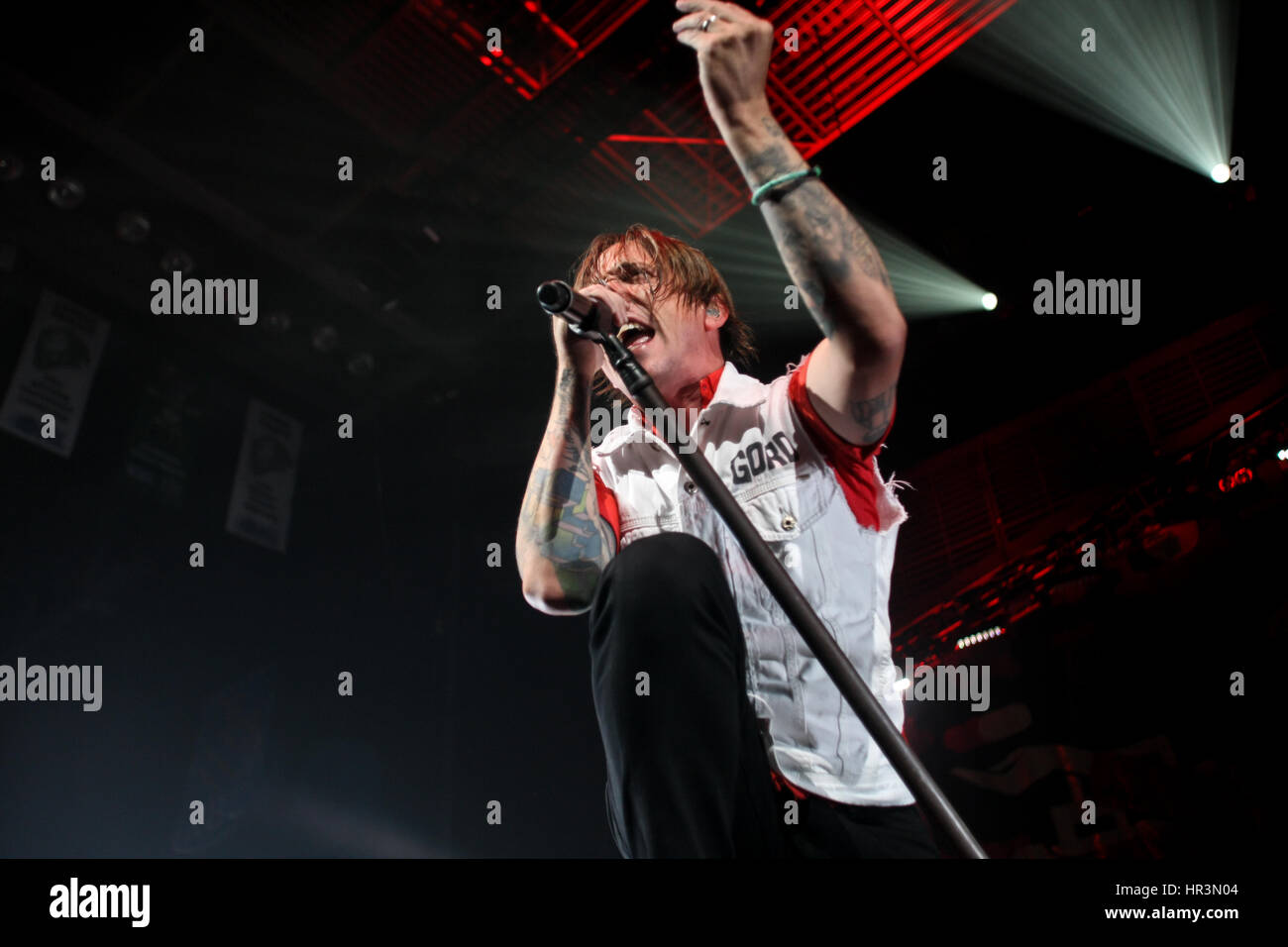 London, Ontario, Canada. 26th February 2017. Billy Talent lead singer ...