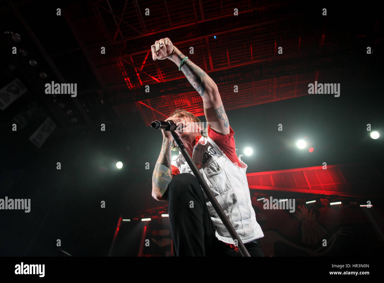 London, Ontario, Canada. 26th February 2017. Billy Talent lead singer ...