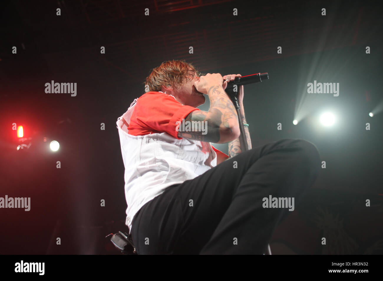 London, Ontario, Canada. 26th February 2017. Billy Talent lead singer ...