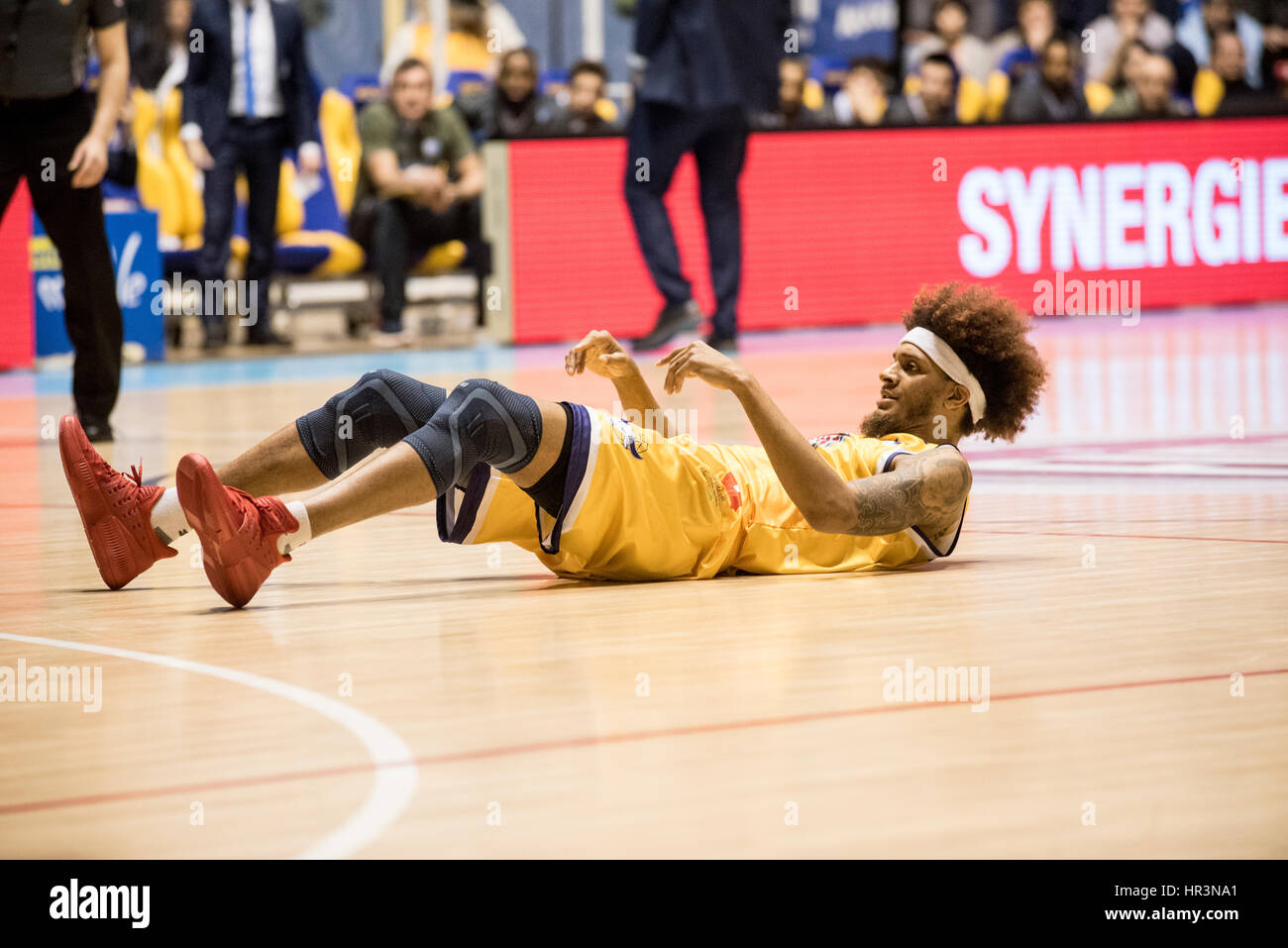 Deron Washington during Fiat Torino Auxilium vs New Basket Brindisi ...