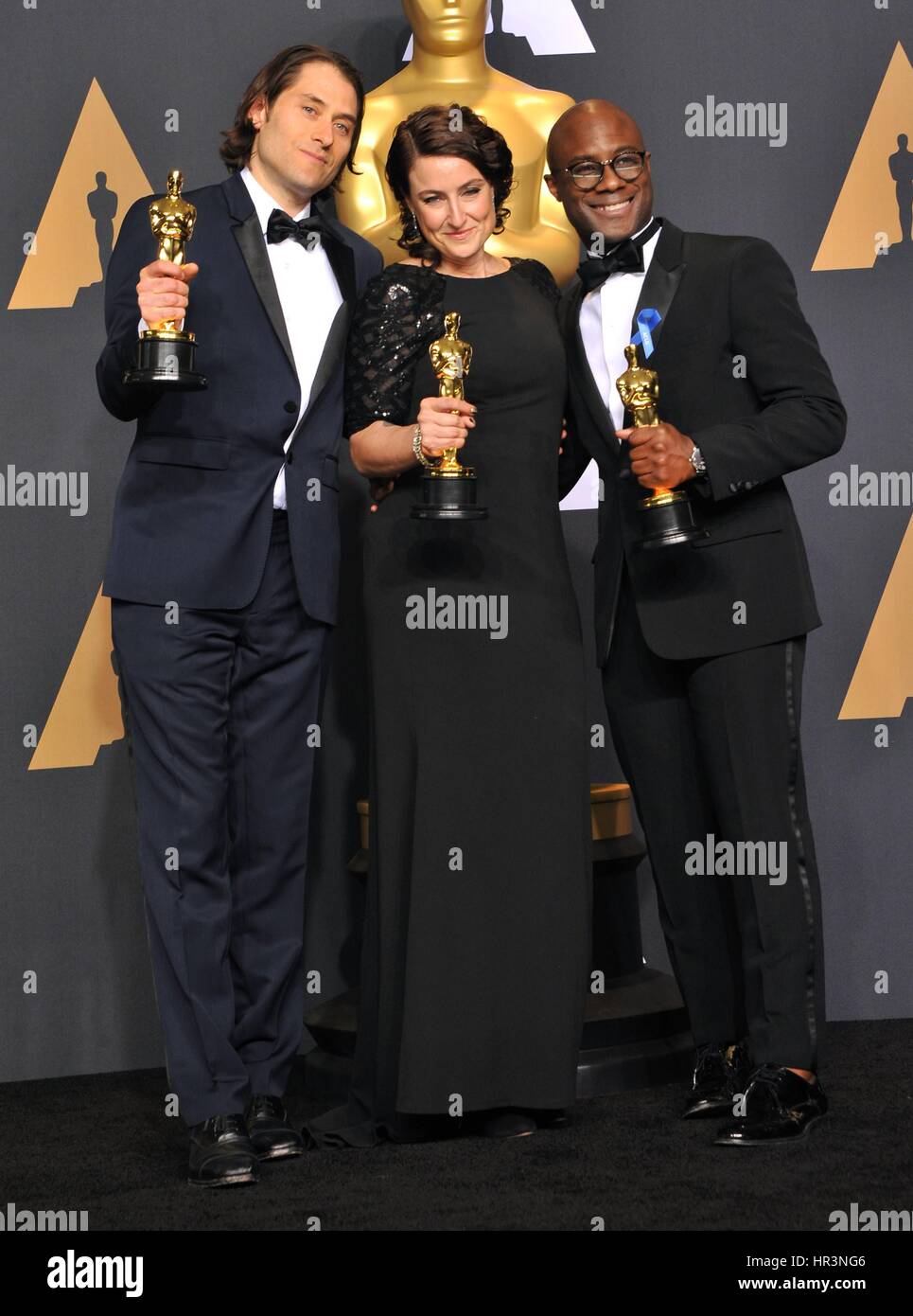 Los Angeles, CA, USA. 26th Feb, 2017. Adele Romanski, Barry Jenkins ...
