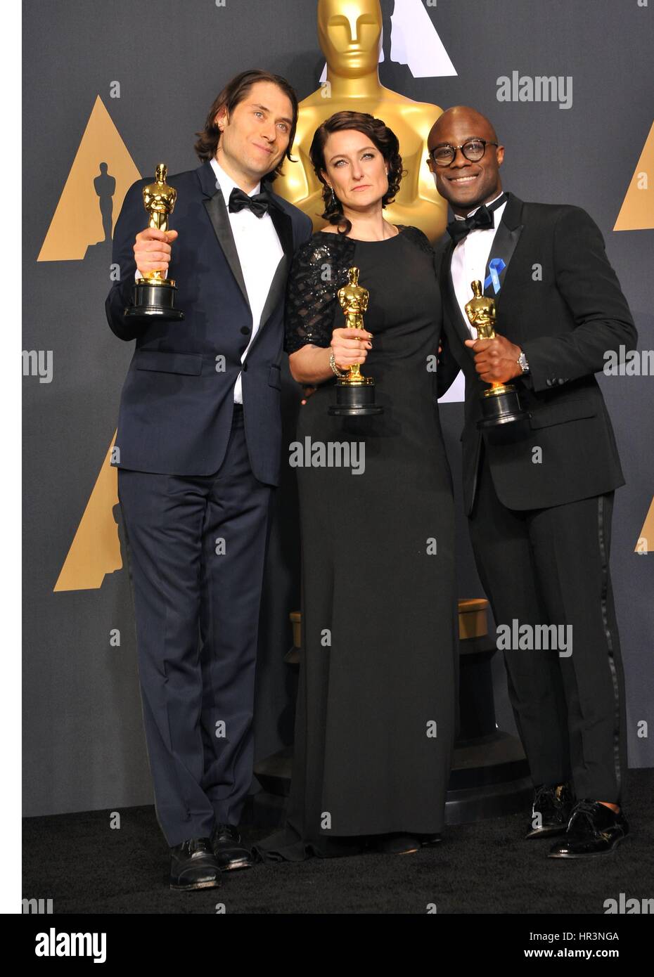 Los Angeles, CA, USA. 26th Feb, 2017. Adele Romanski, Barry Jenkins ...