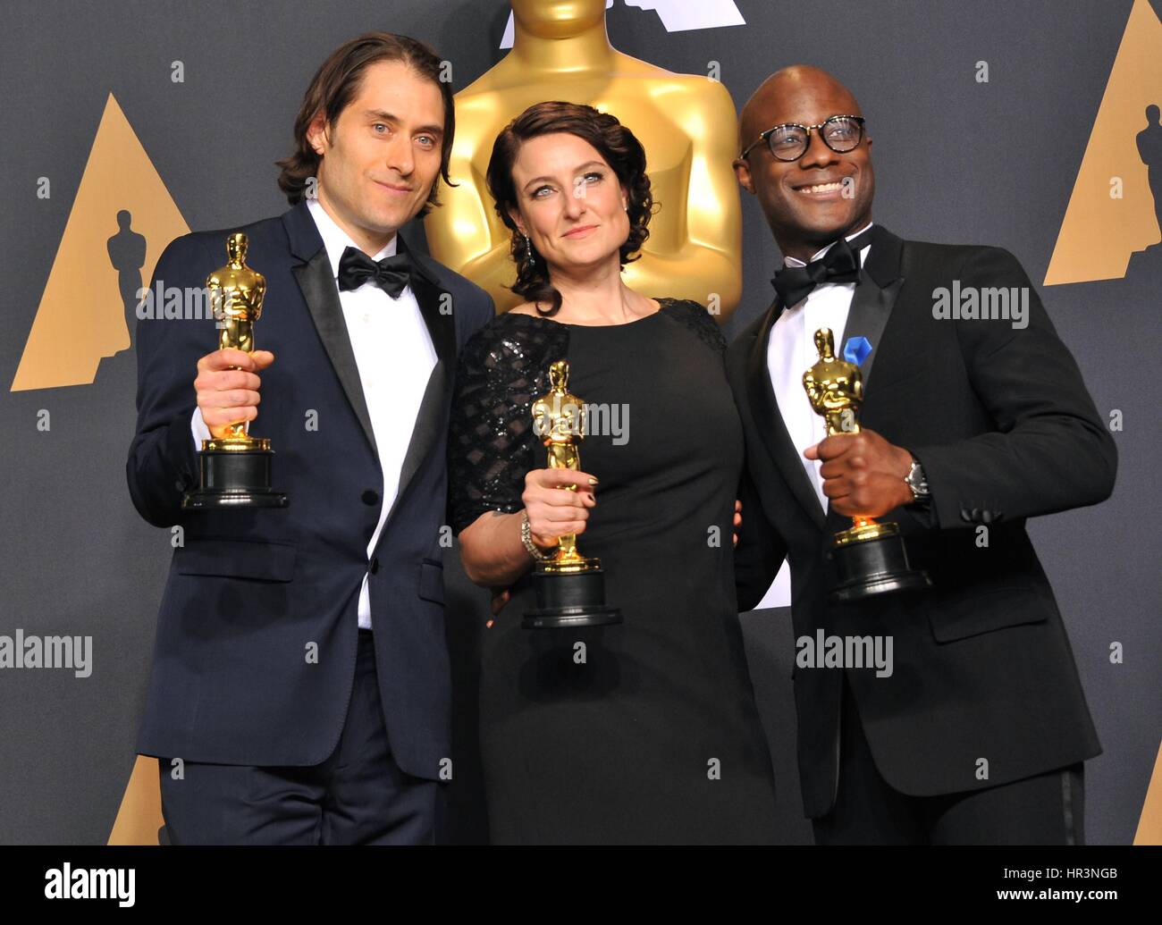 Los Angeles, CA, USA. 26th Feb, 2017. Adele Romanski, Barry Jenkins ...