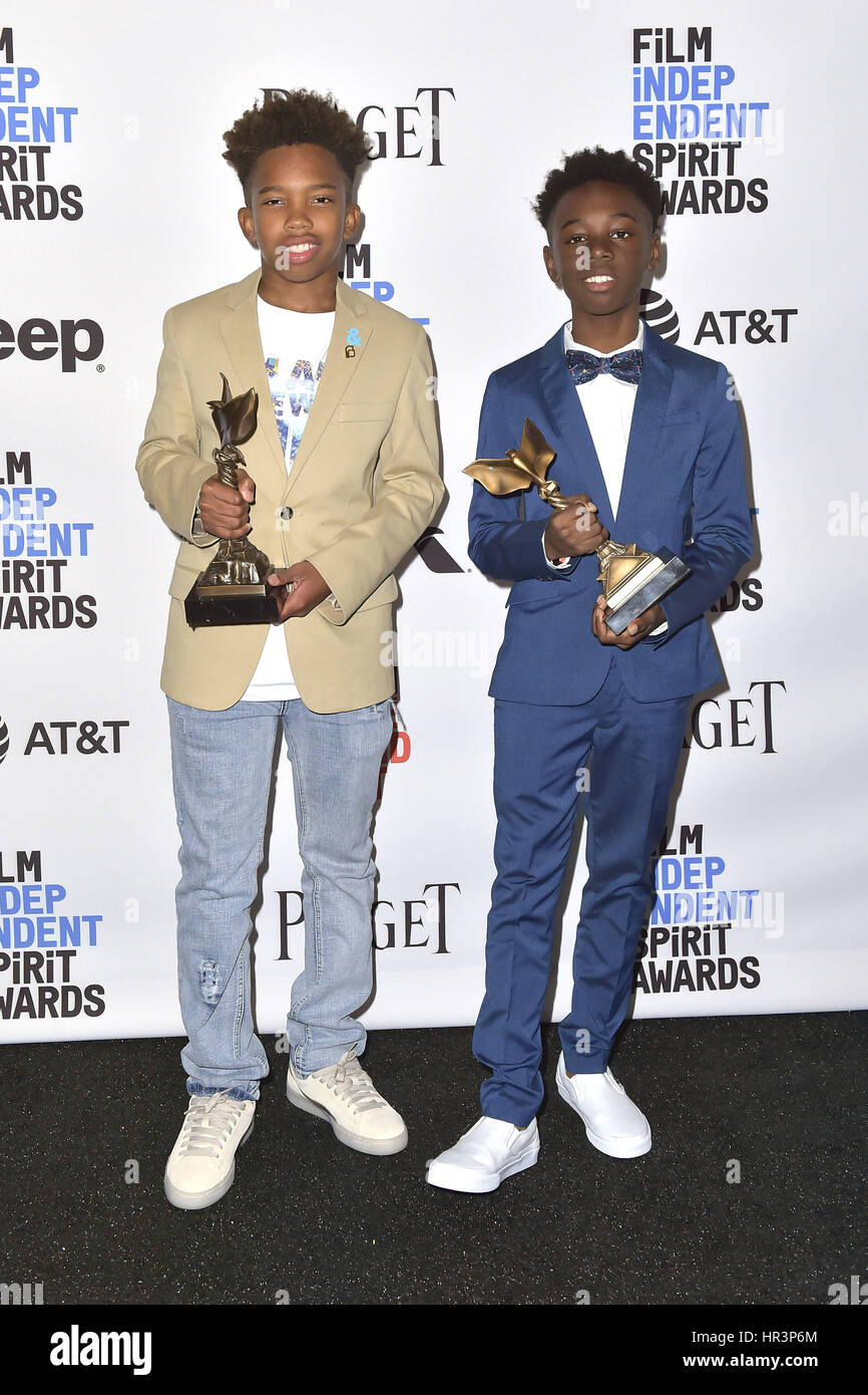 Santa Monica, California. 25th Feb, 2017. Jaden Piner and Alex R ...