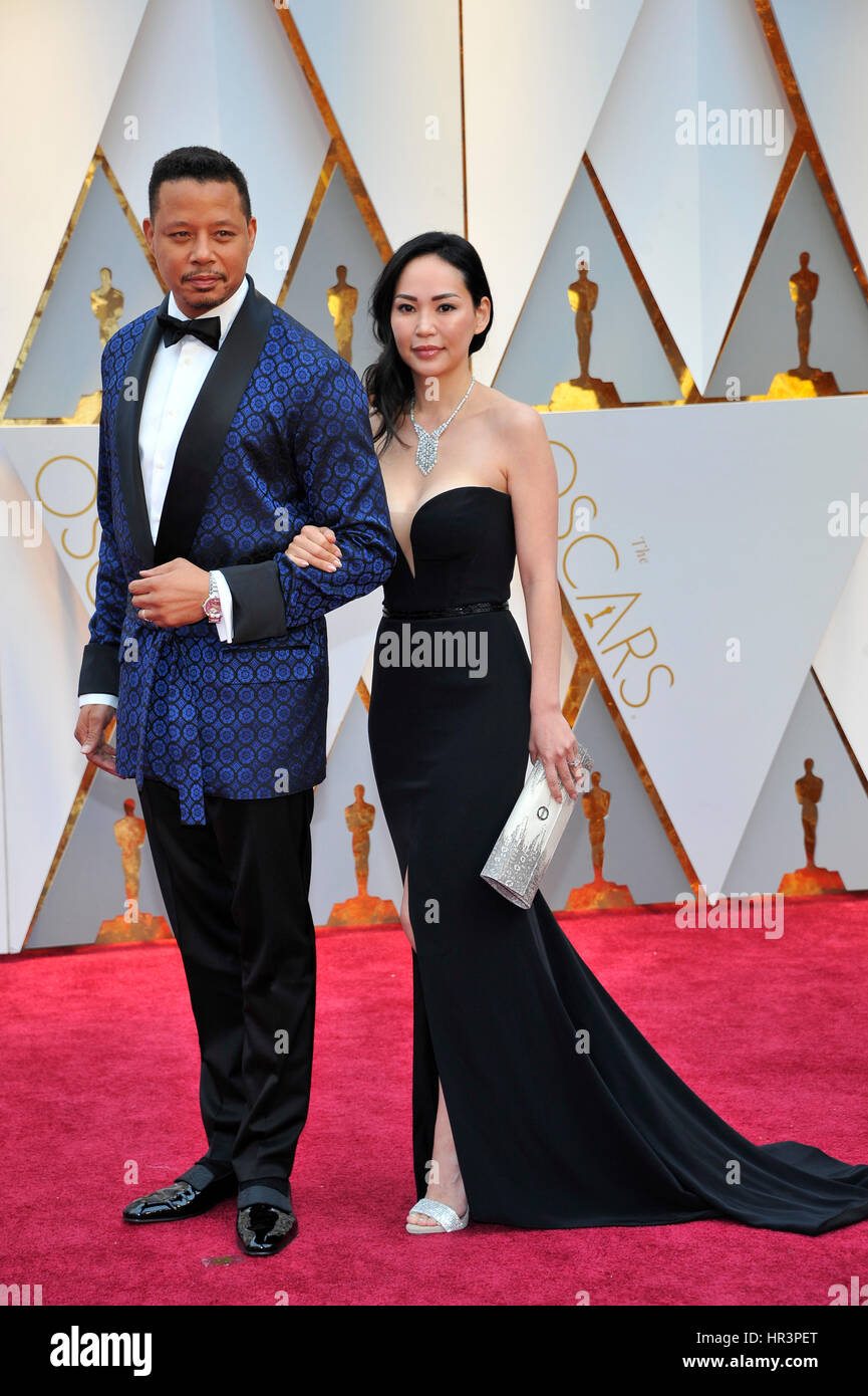 LOS ANGELES, CA - FEBRUARY 26: Terrence Howard and Miranda Pak at the ...