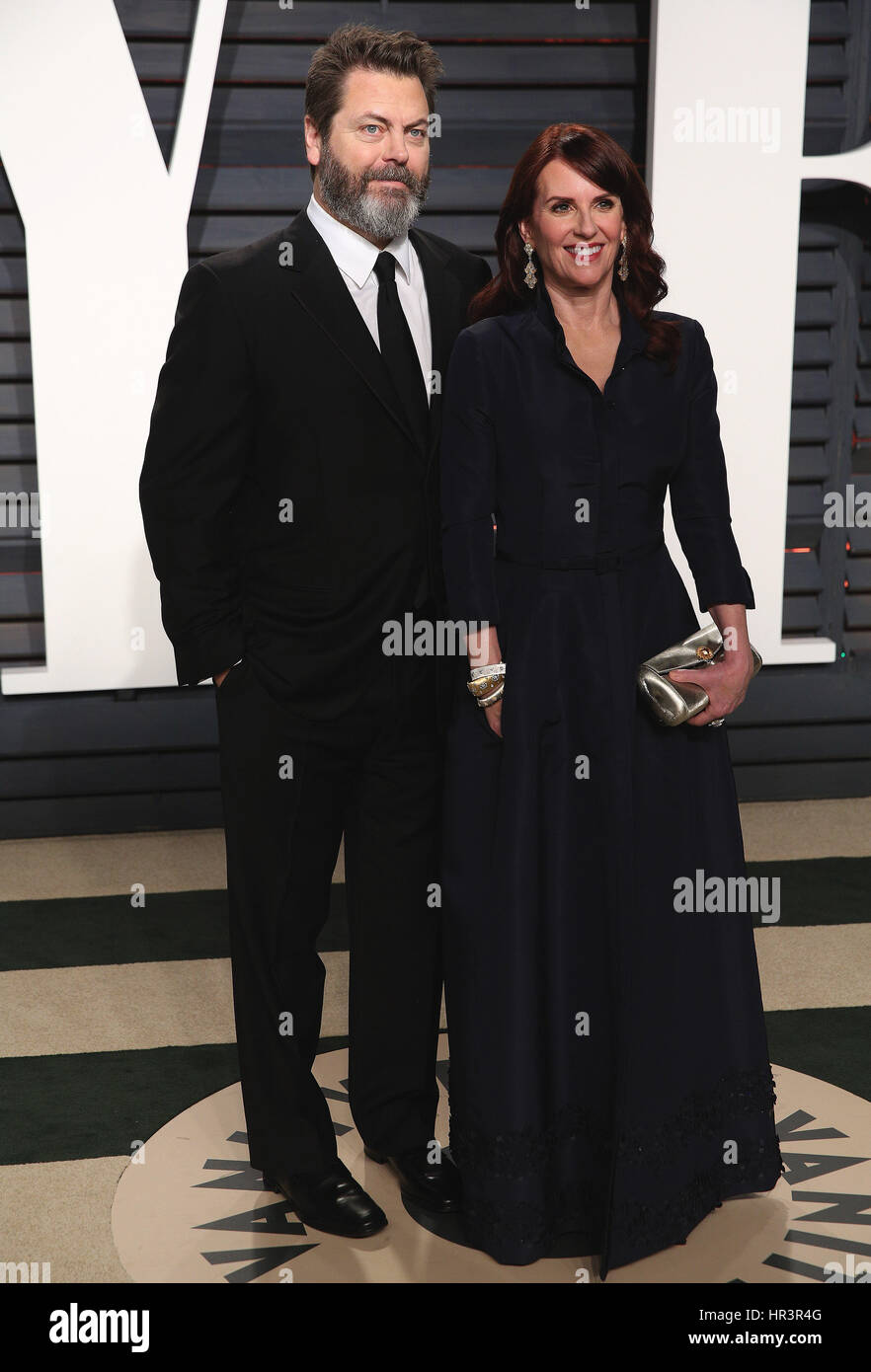 Nick offerman and megan mullally hi-res stock photography and images ...