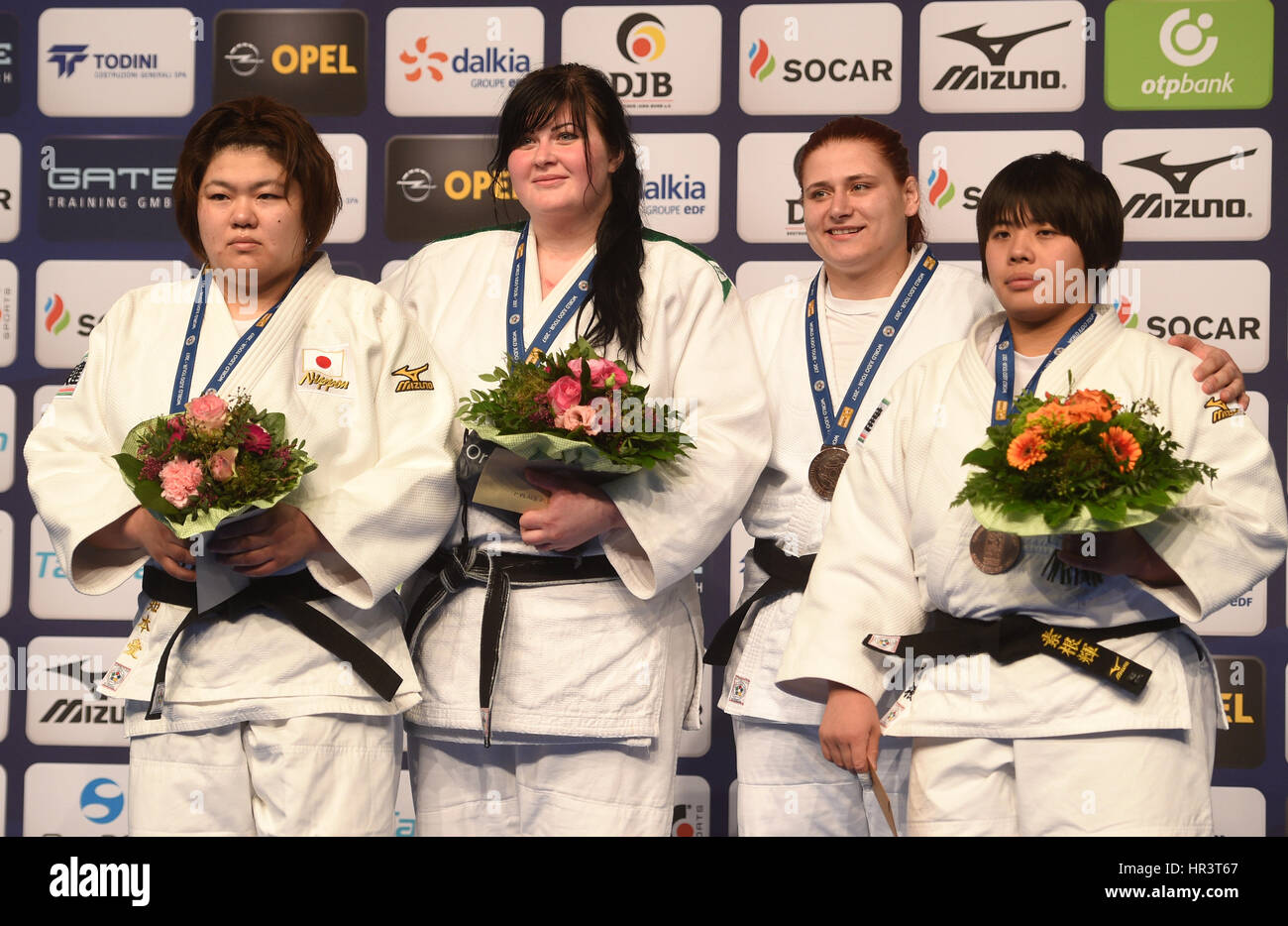 Duesseldorf, Germany. 26th Feb, 2017. Megumi Tachimoto (Japan) (l-r ...