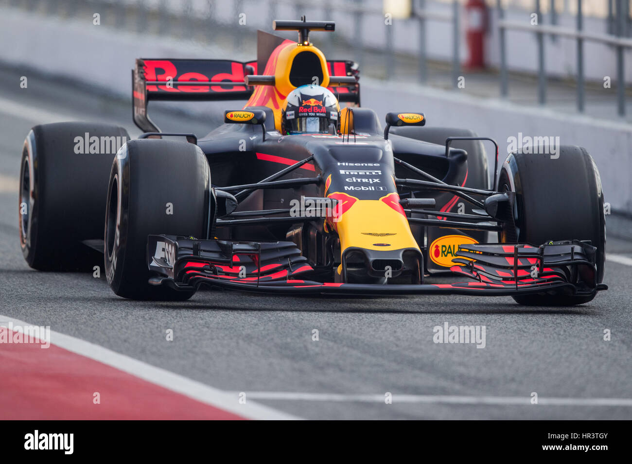 Bracelona, Germany. 27th Feb, 2017. Australian Formula One pilot Daniel ...