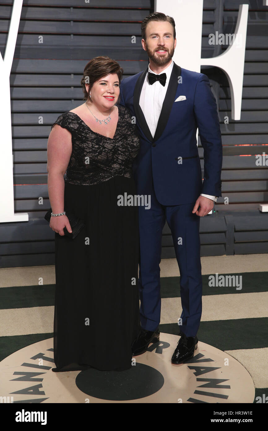 Beverly Hills California Usa 26th Feb 2017 Chris Evans And Shanna
