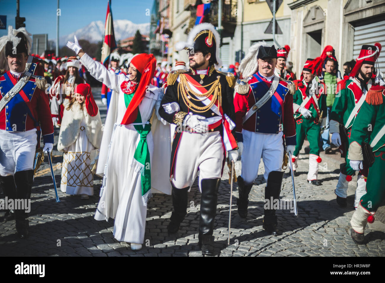 Ivrea, Italy. 26th Feb, 2017. February 26, 2017: The Historical ...
