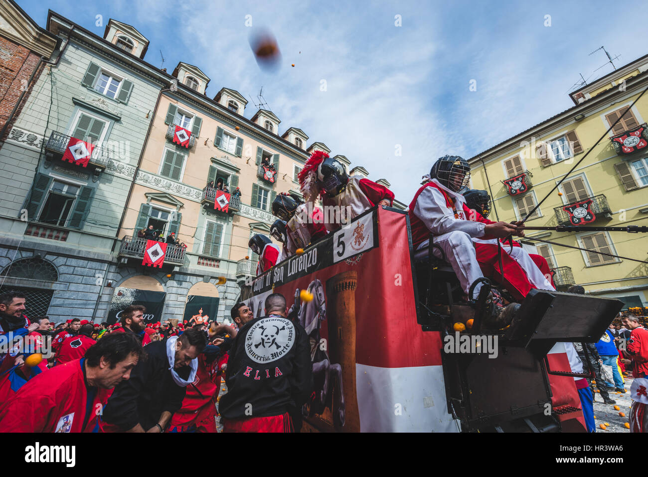 Ivrea, Italy. 26th Feb, 2017. February 26, 2017: The Historical ...