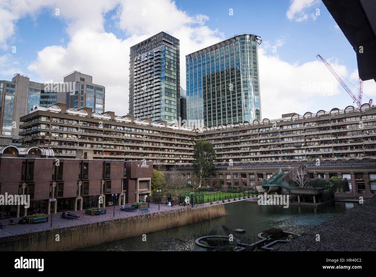 The Barbican Estate residential and performing arts centre complex ...