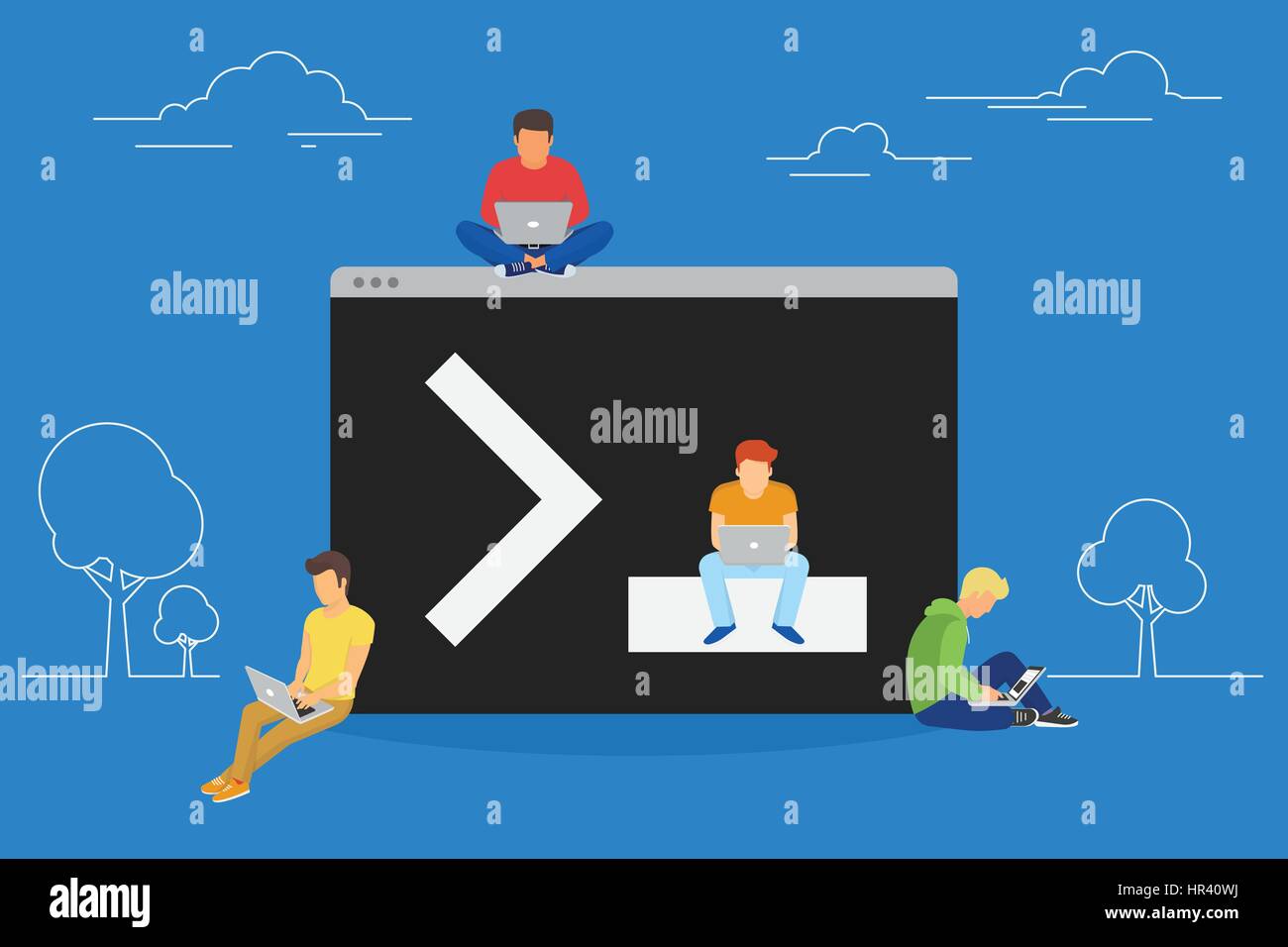 Young programmers coding a new project Stock Vector Image & Art - Alamy Young programmers coding a new project Stock Vector Image & Art - Alamy