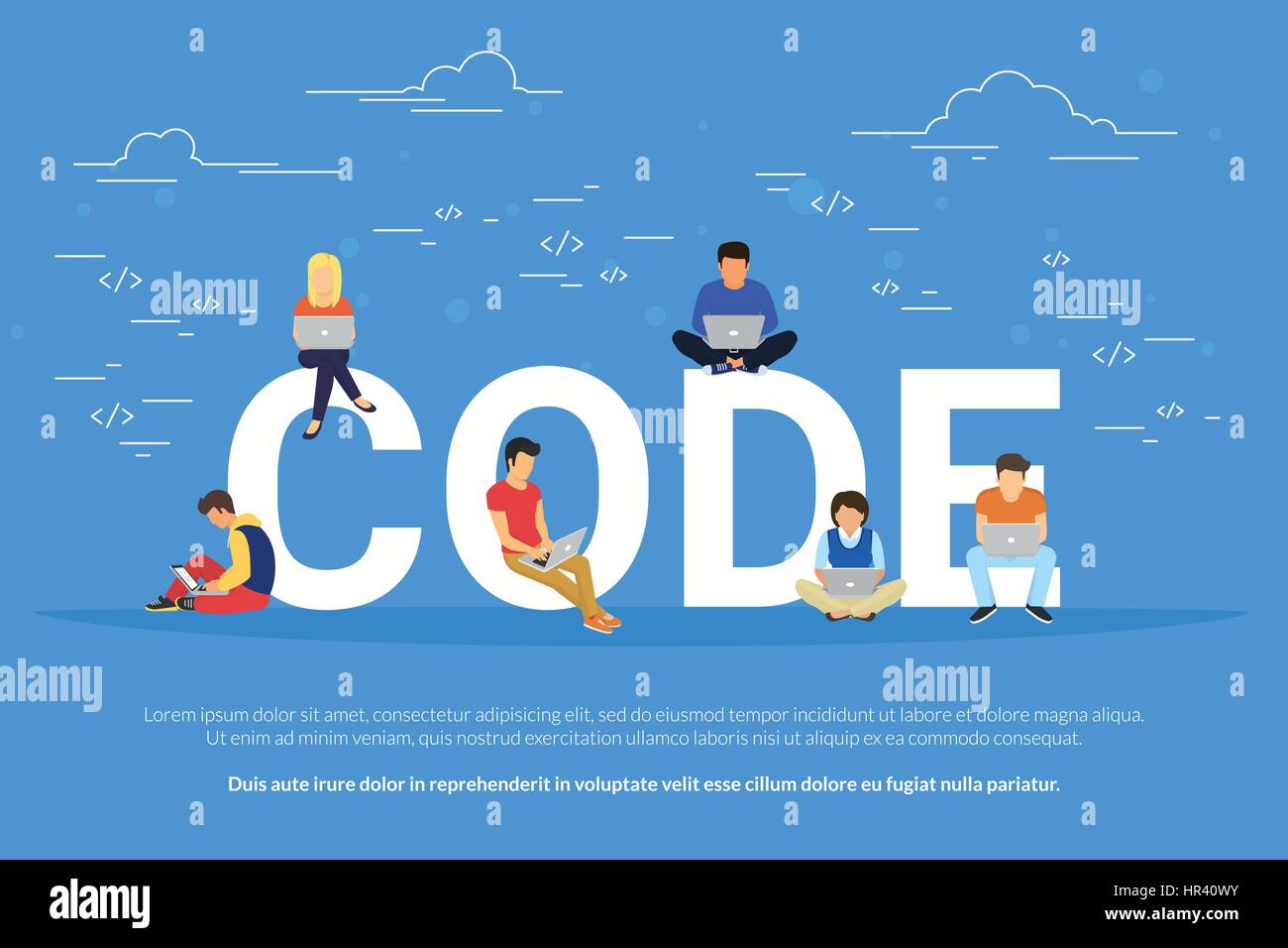 Young programmers coding a new project Stock Vector Image & Art - Alamy Young programmers coding a new project Stock Vector Image & Art - Alamy