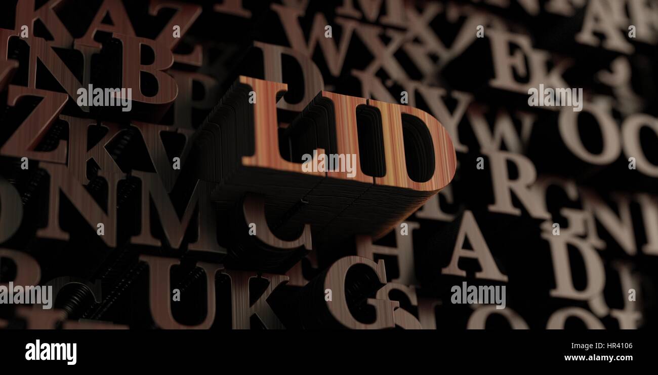 Lid - Wooden 3D rendered letters/message. Can be used for an online ...