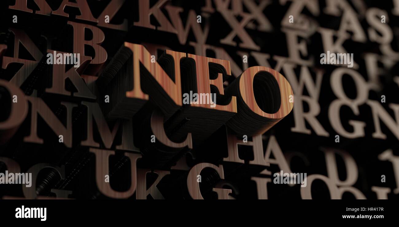 Neo - Wooden 3D rendered letters/message. Can be used for an online ...