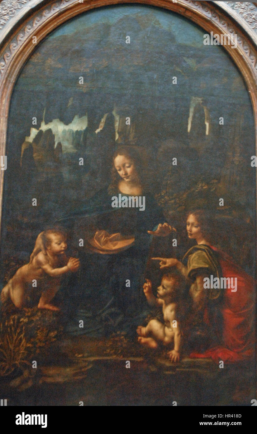 Leonardo Da Vinci: The Virgin of the Rocks (1483–1485 Stock Photo - Alamy