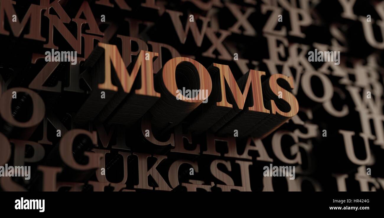 Moms the word hi-res stock photography and images - Alamy