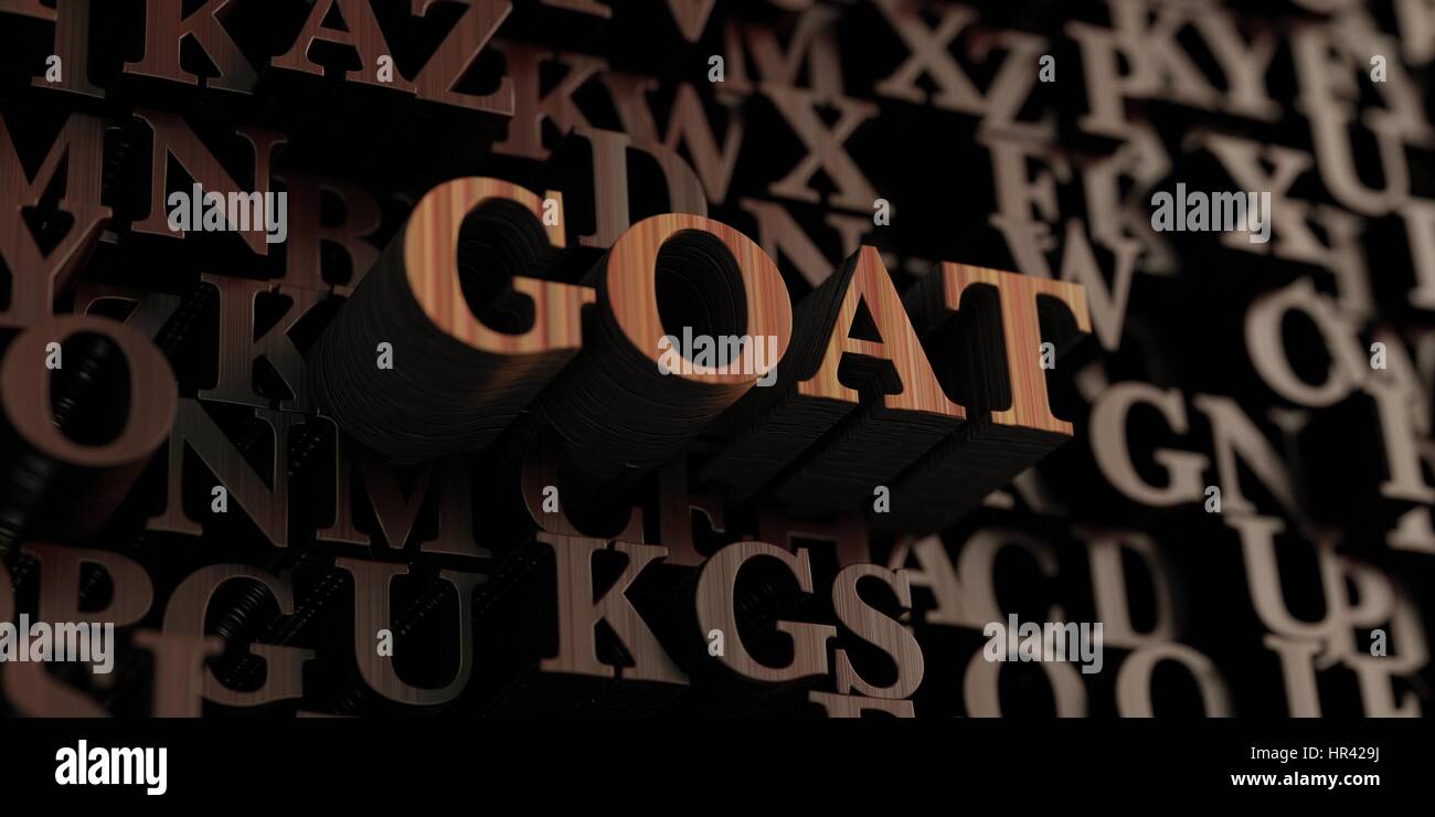Goat - Wooden 3D rendered letters/message. Can be used for an online ...