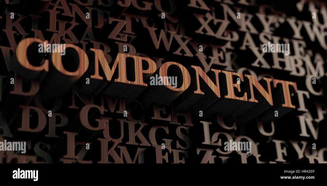 Component - Wooden 3D rendered letters/message. Can be used for an ...