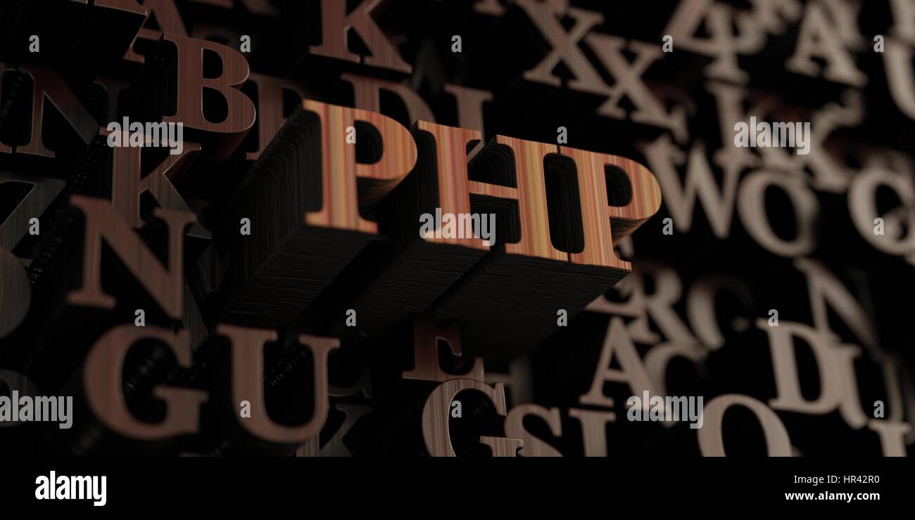 Php - Wooden 3D rendered letters/message. Can be used for an online ...