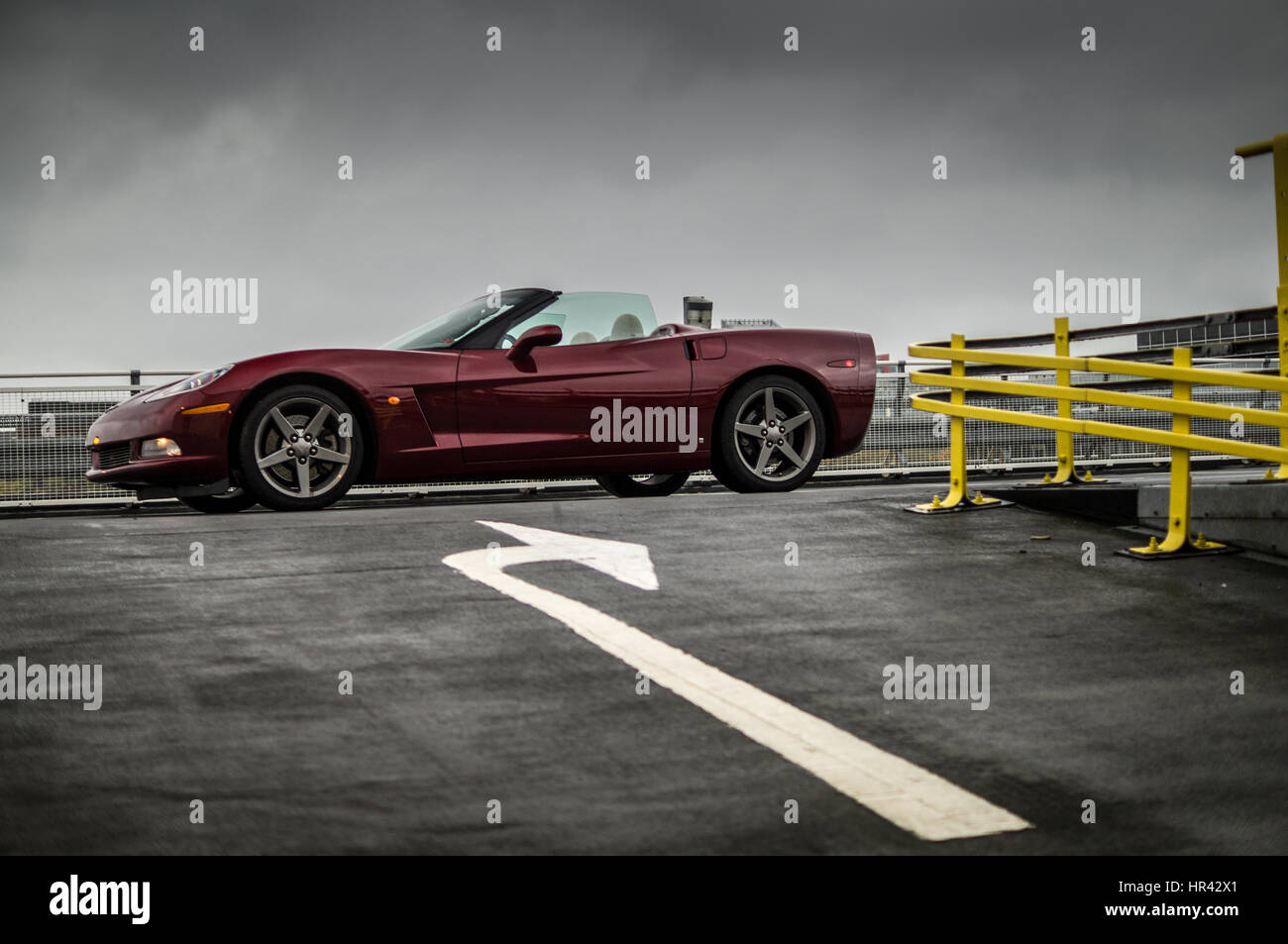 Chevrolet Corvette C6 convertible, soft top, 2005 Stock Photo - Alamy