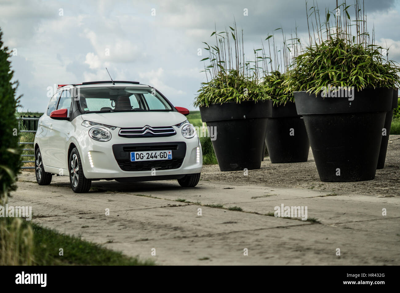 Citroen C3 Citycar Hatchback White and red detailing Stock Photo - Alamy