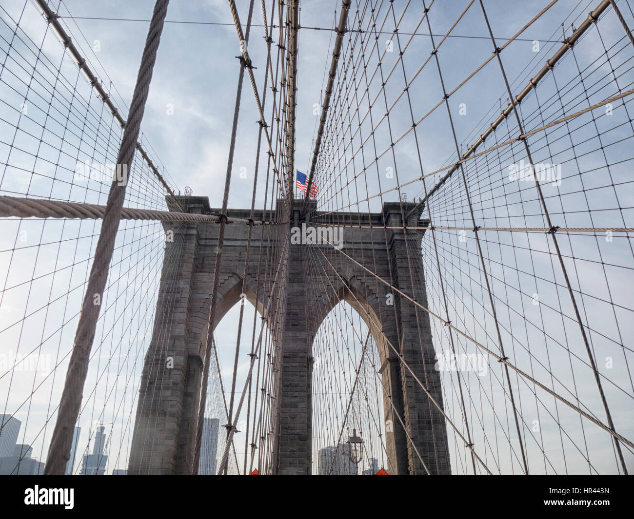 Manhattan Bridge Entrance New York High Resolution Stock Photography ...