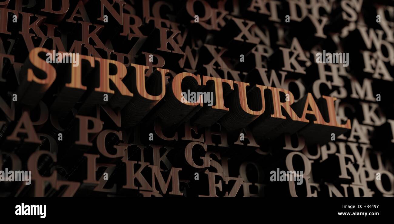 Structural - Wooden 3D rendered letters/message. Can be used for an ...
