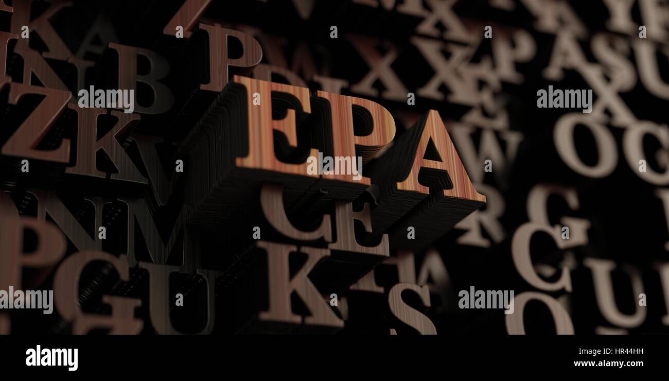 Epa - Wooden 3D rendered letters/message. Can be used for an online ...