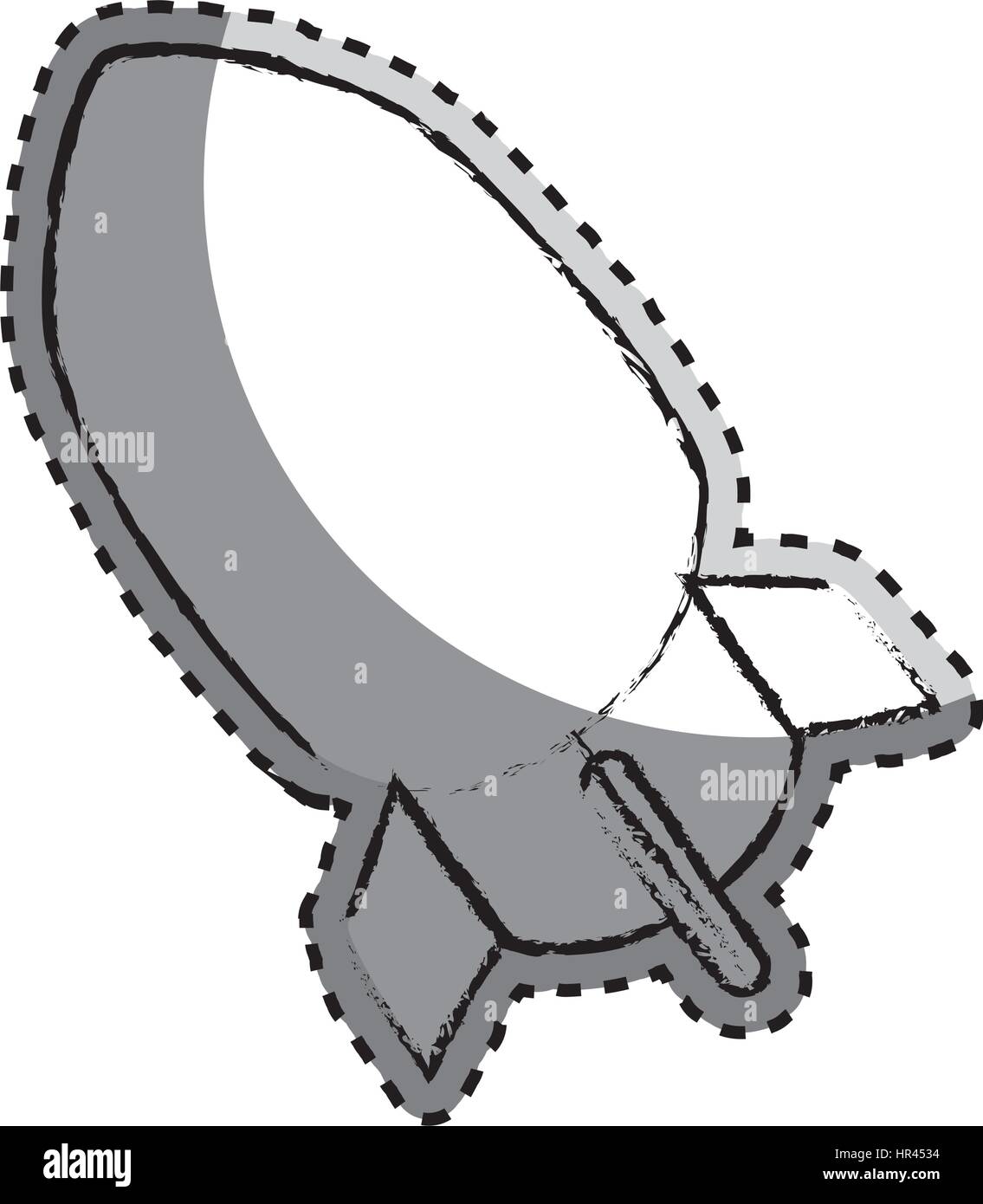 sticker monochrome blurred of rocket icon Stock Vector Image & Art - Alamy