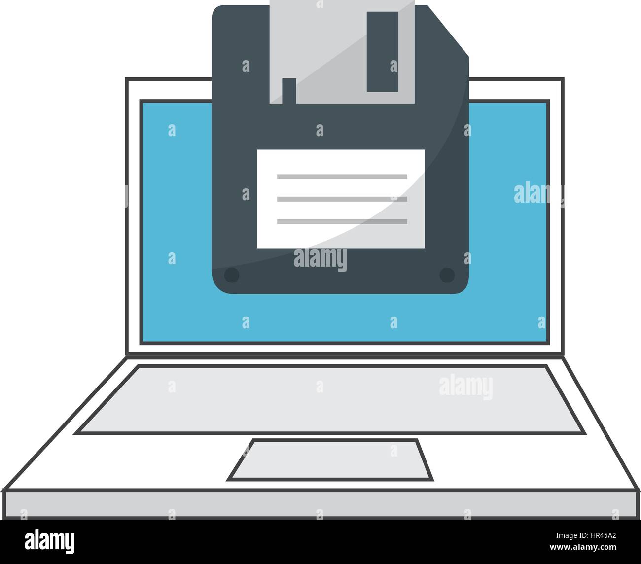 Old laptop and floppy disk hi-res stock photography and images - Alamy