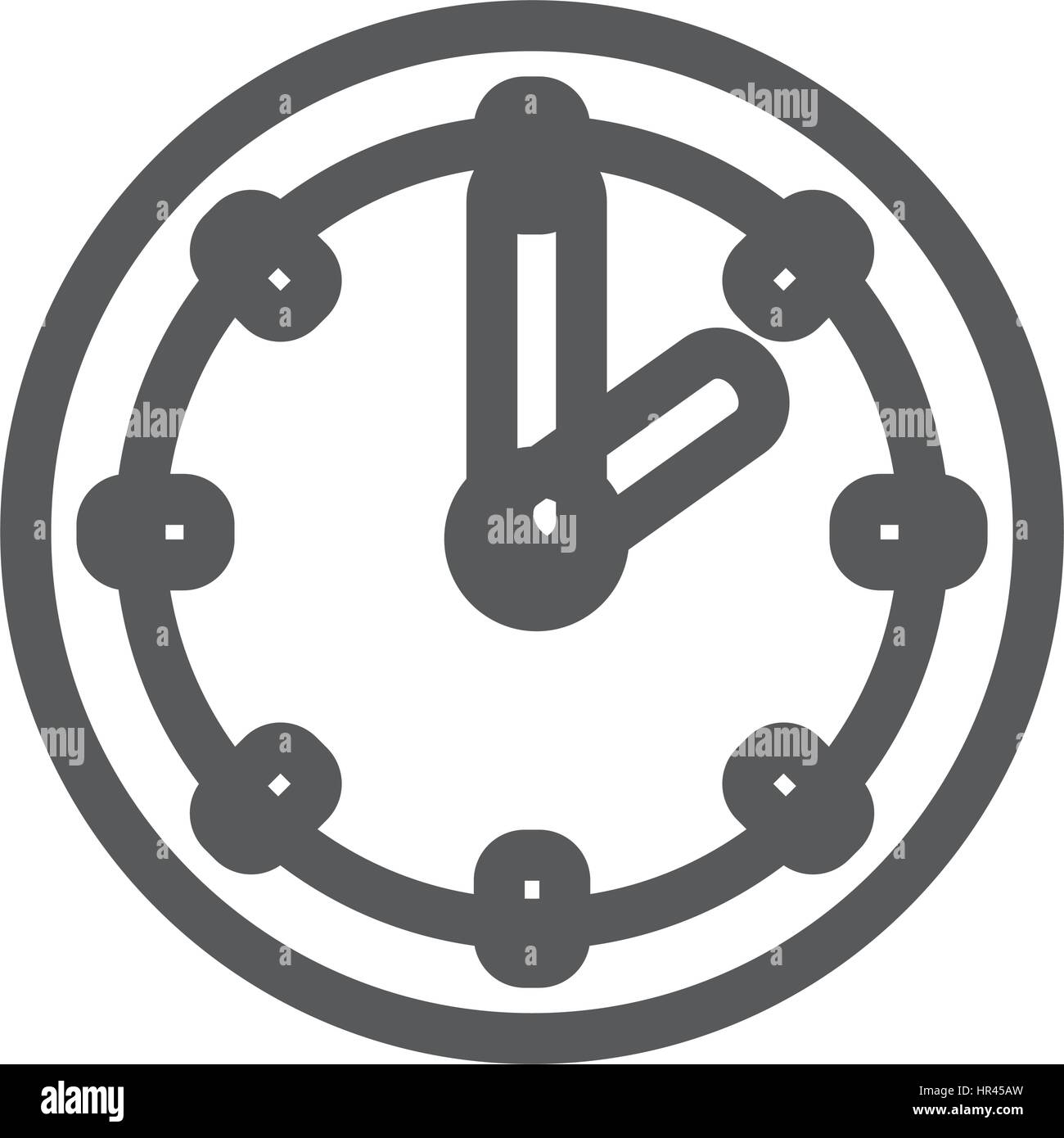 Number closeup interior clock Stock Vector Images - Alamy