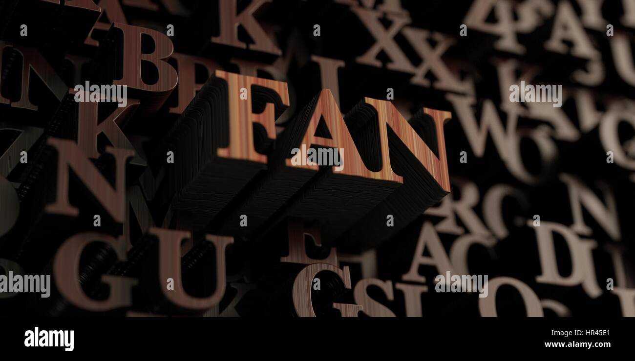 Fan - Wooden 3D rendered letters/message. Can be used for an online ...