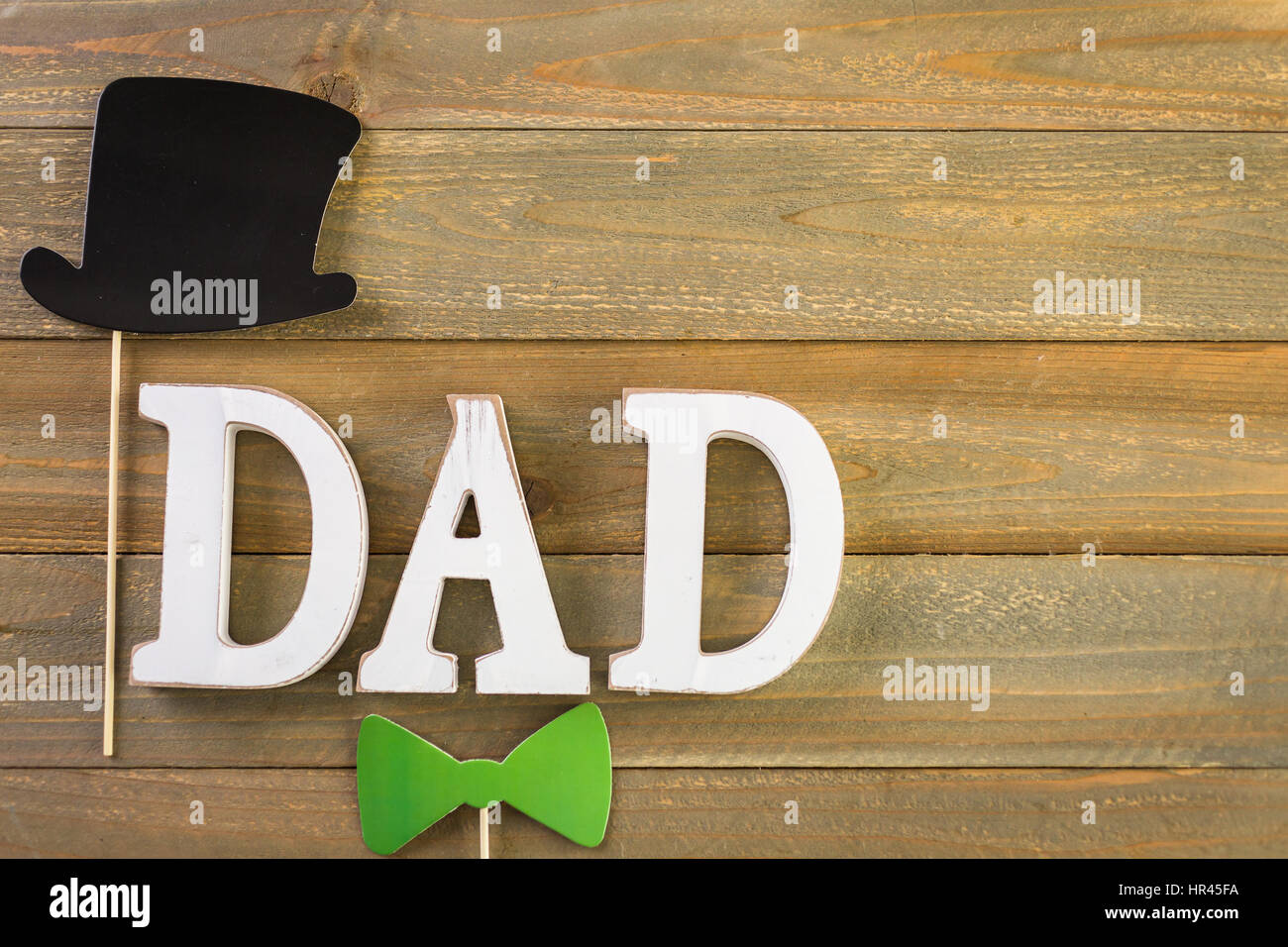 White letters DAD on a painted wood background Stock Photo - Alamy