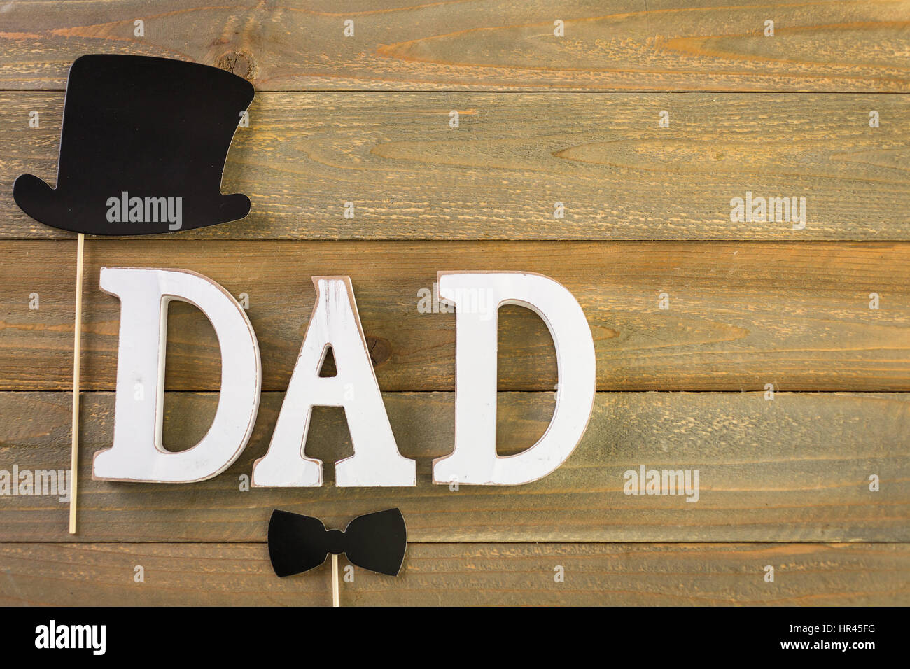 White letters DAD on a painted wood background Stock Photo - Alamy