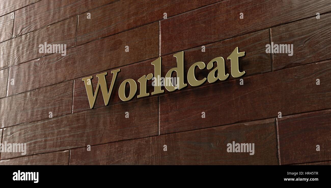 Worldcat - Bronze plaque mounted on maple wood wall - 3D rendered ...