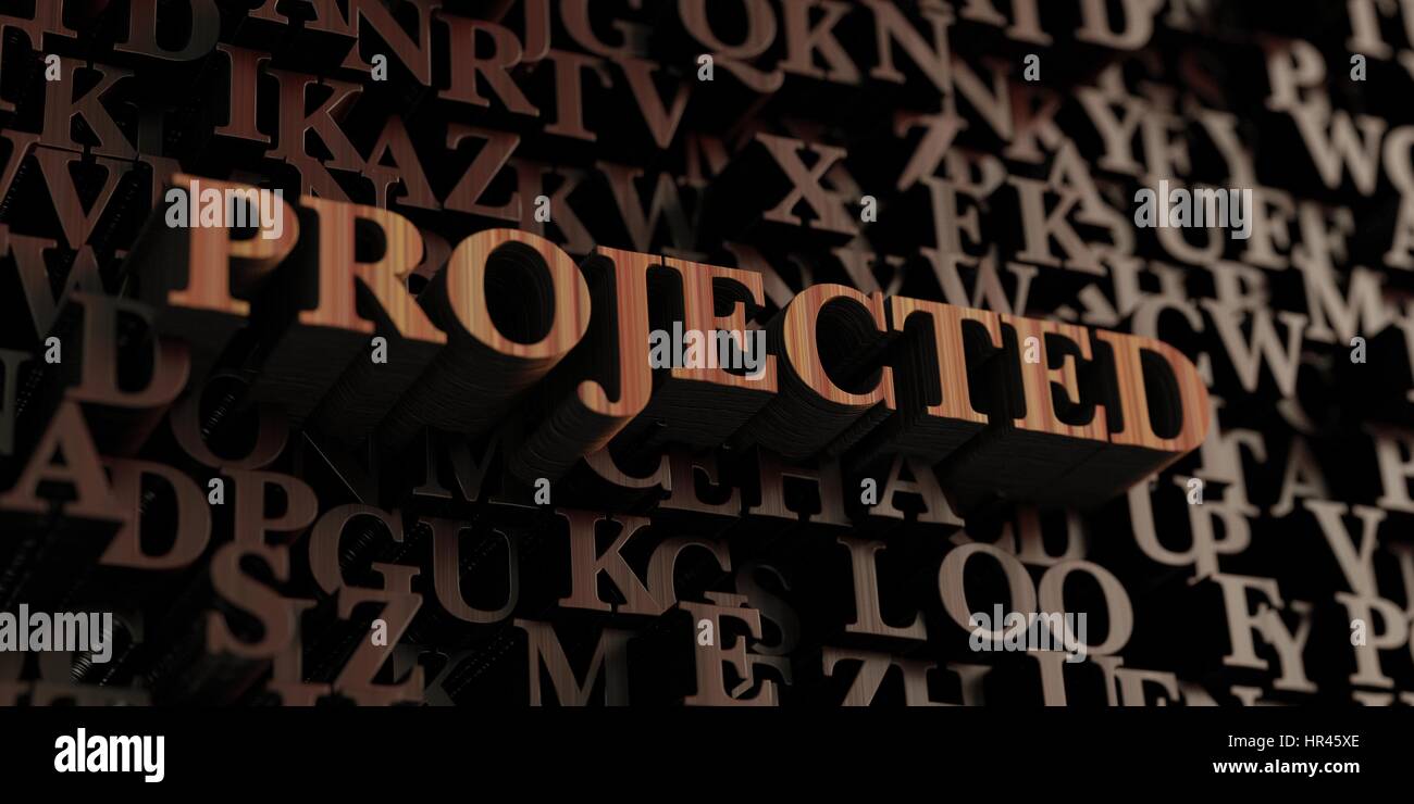 Projected - Wooden 3D rendered letters/message. Can be used for an ...