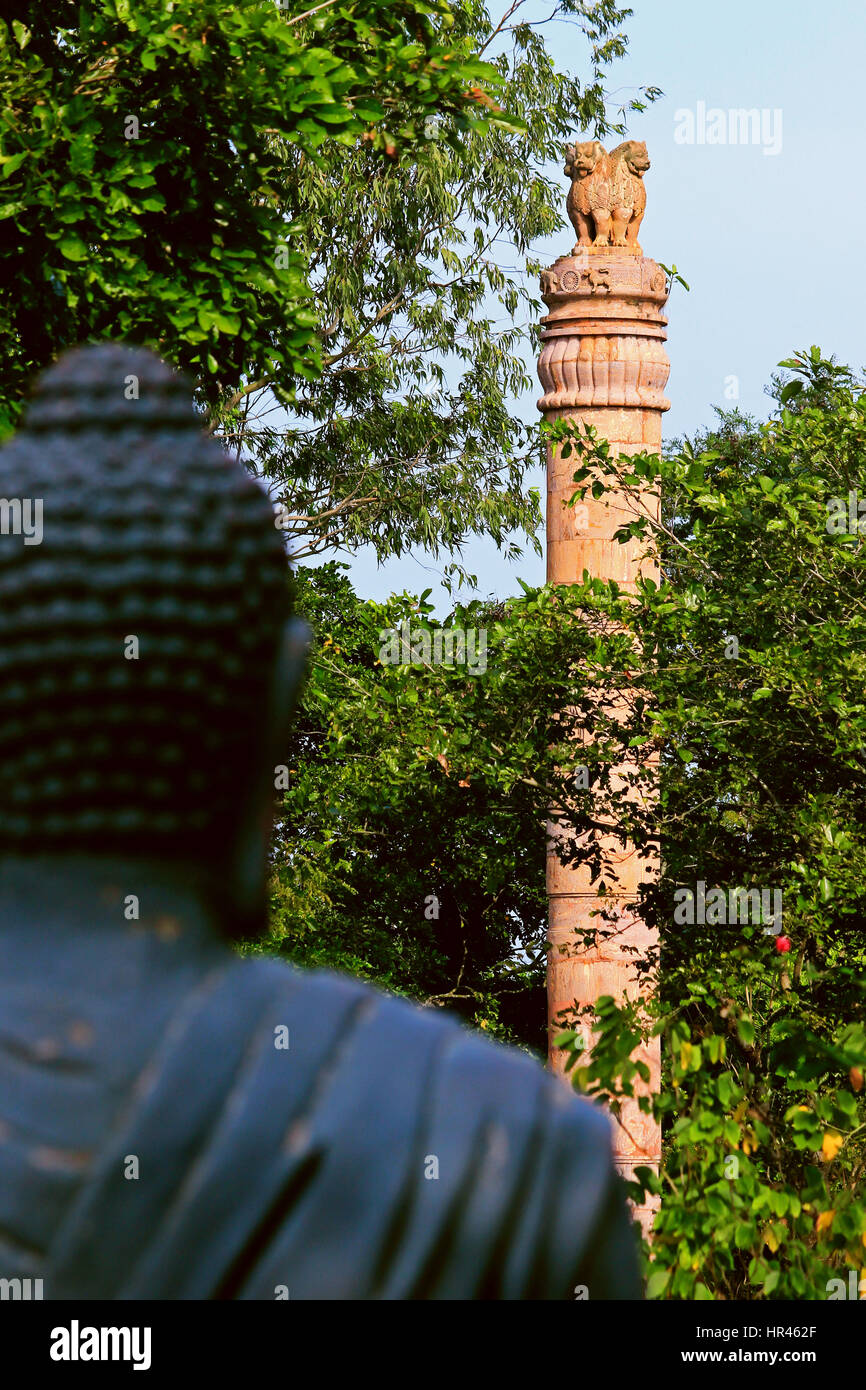 lord Buddha idol, stone sculpture of Buddhadev (siddhartha) showing the ...