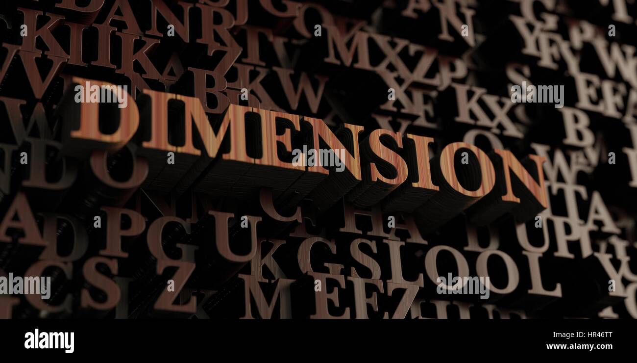 The words and their dimension hi-res stock photography and images - Alamy