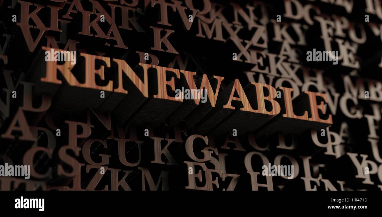 Renewable - Wooden 3D rendered letters/message. Can be used for an ...