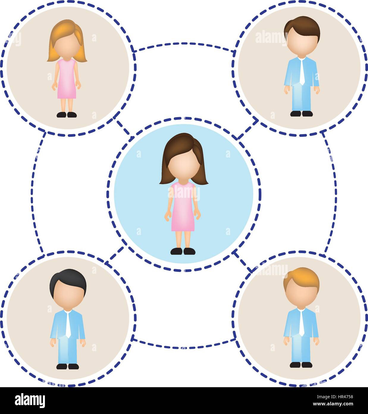 Employee work groups Stock Vector Images - Alamy