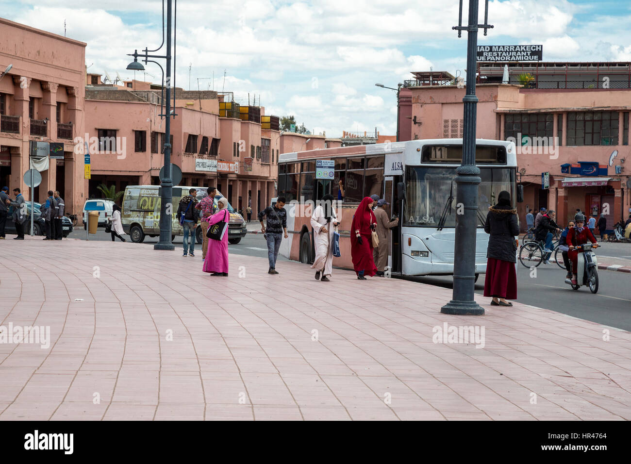Man, boarding bus hi-res stock photography and images - Alamy
