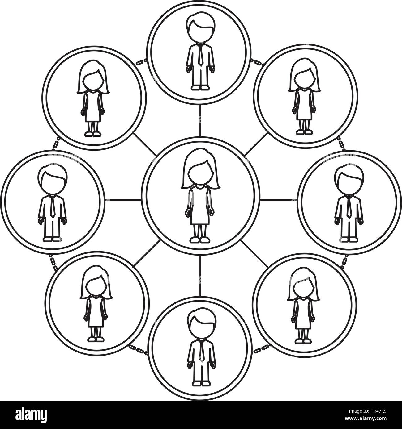 Schematic person icon hi-res stock photography and images - Alamy