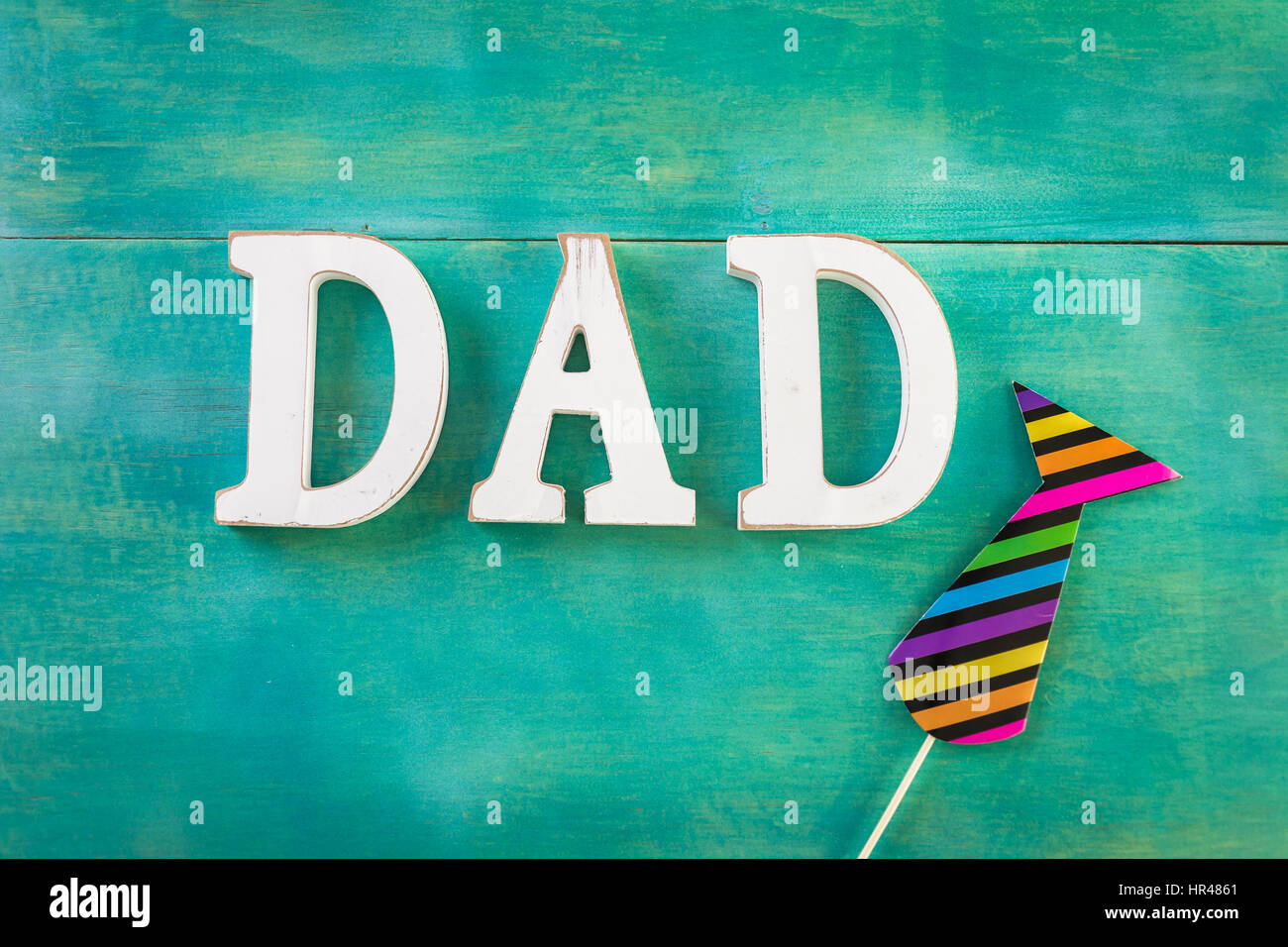 White letters DAD on a painted wood background Stock Photo - Alamy