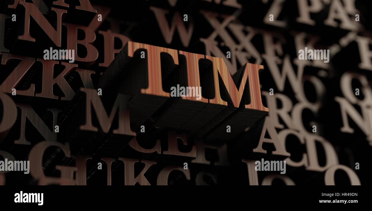Tim - Wooden 3D rendered letters/message. Can be used for an online ...
