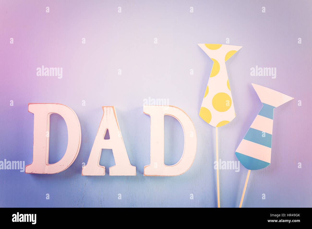 White letters DAD on a painted wood background Stock Photo - Alamy