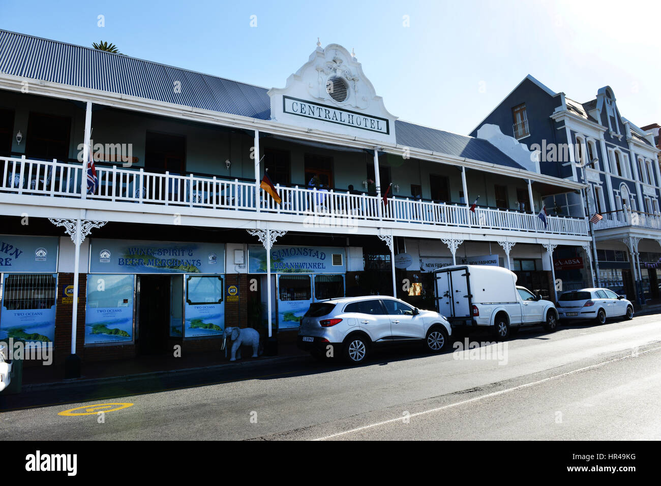 The main street of Simon's town in the western cape, South Africa Stock ...