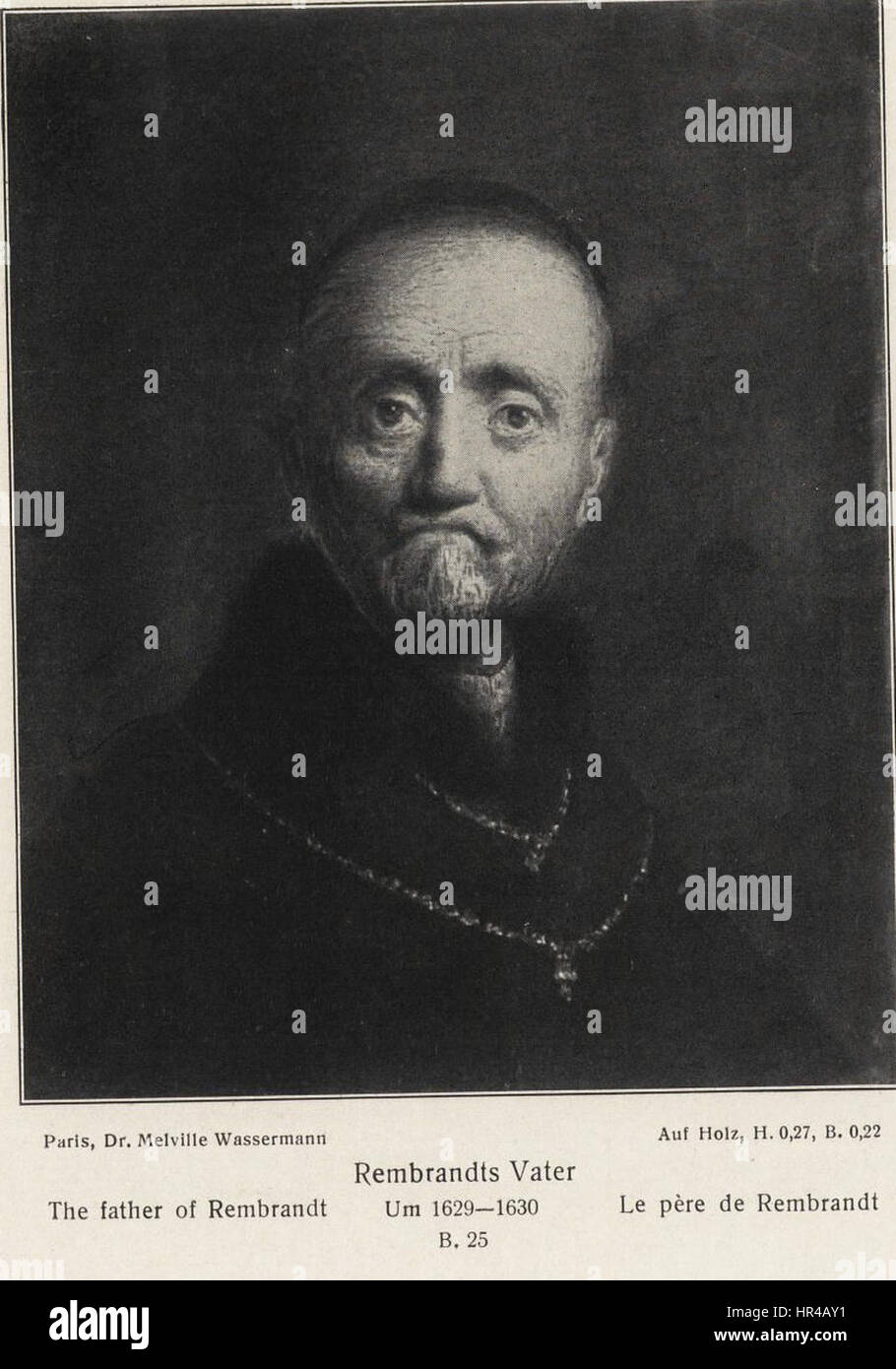 Portrait of Rembrandt's father Stock Photo - Alamy