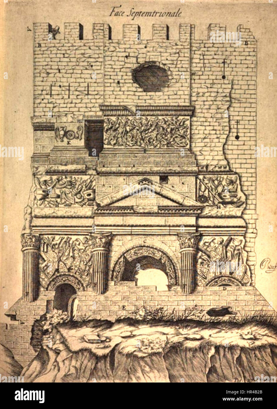 The 'Orange Arch' by La Pise, created in 1640, is a notable piece of ...